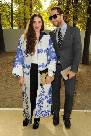 Halartar nunin Valentino tare da Derek Blasberg yayin Makon Kaya na Paris 2014