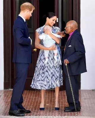 I-Sussexes kanye noMbhishobhi Omkhulu u-Desmond Tutu Septhemba 2019