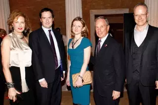 Julia PeytonJones George Osborne Frances Osborne Michael Bloomberg နှင့် HansUlrich Obrist