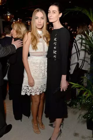 Amber Le Bon ac Erin O'Connor