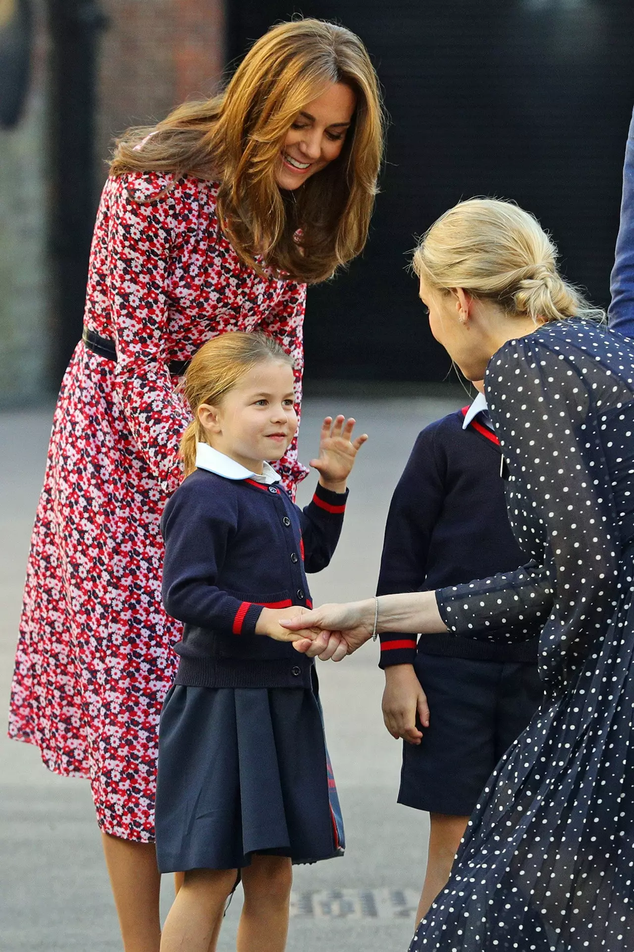 Die hertogin van Cambridge en prinses Charlotte