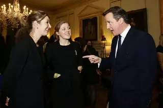 Charlotte Edwards Heather Knight na David Cameron