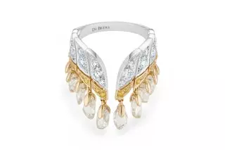 De Beers Namib Wonder ring ing emas kuning lan putih POA debeers.co.uk