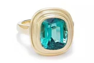 Minka Athena yellow zinariya da zoben tourmaline 4200 minkajewels.com