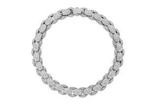 Fope Puv Pob Zeb Diamond Pav Bracelet hauv kub 65425 fope.com