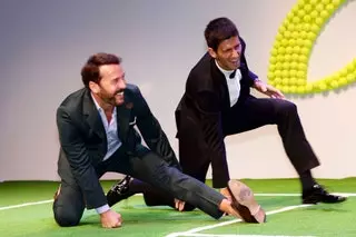 Jeremy Piven i Novak Djokovic