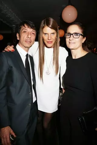 Pierpaolo Piccioli Anna Dello Russo och Maria Grazia Chiuri