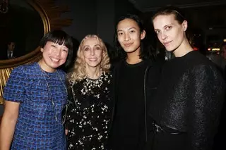 Angelica Cheung Franca Sozzani Alexander Wang och Vanessa Traina