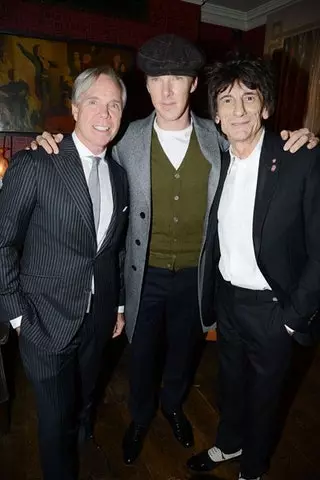 Tommy Hilfiger Benedict Cumberbatch ແລະ Ronnie Wood