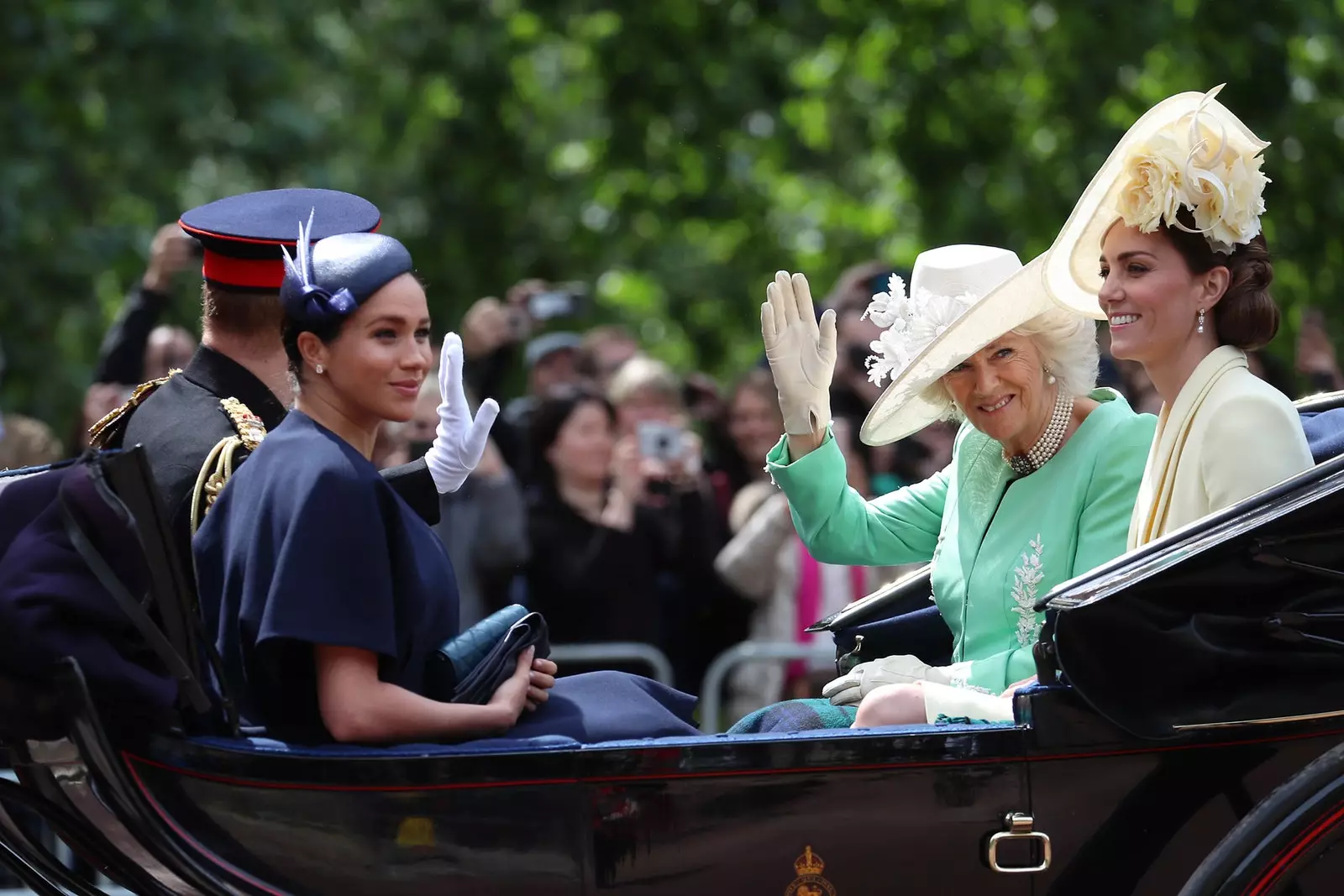 El duque de Sussex, la duquesa de Sussex, la duquesa de Cornualles y la duquesa de Cambridge.