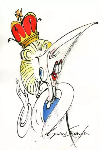 Peragut Susu Gerald Scarfe Lukisan Thatcher