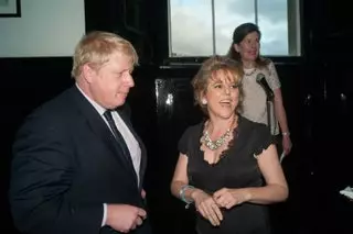 Boris Johnson Rachel Kelly en Liz Gough