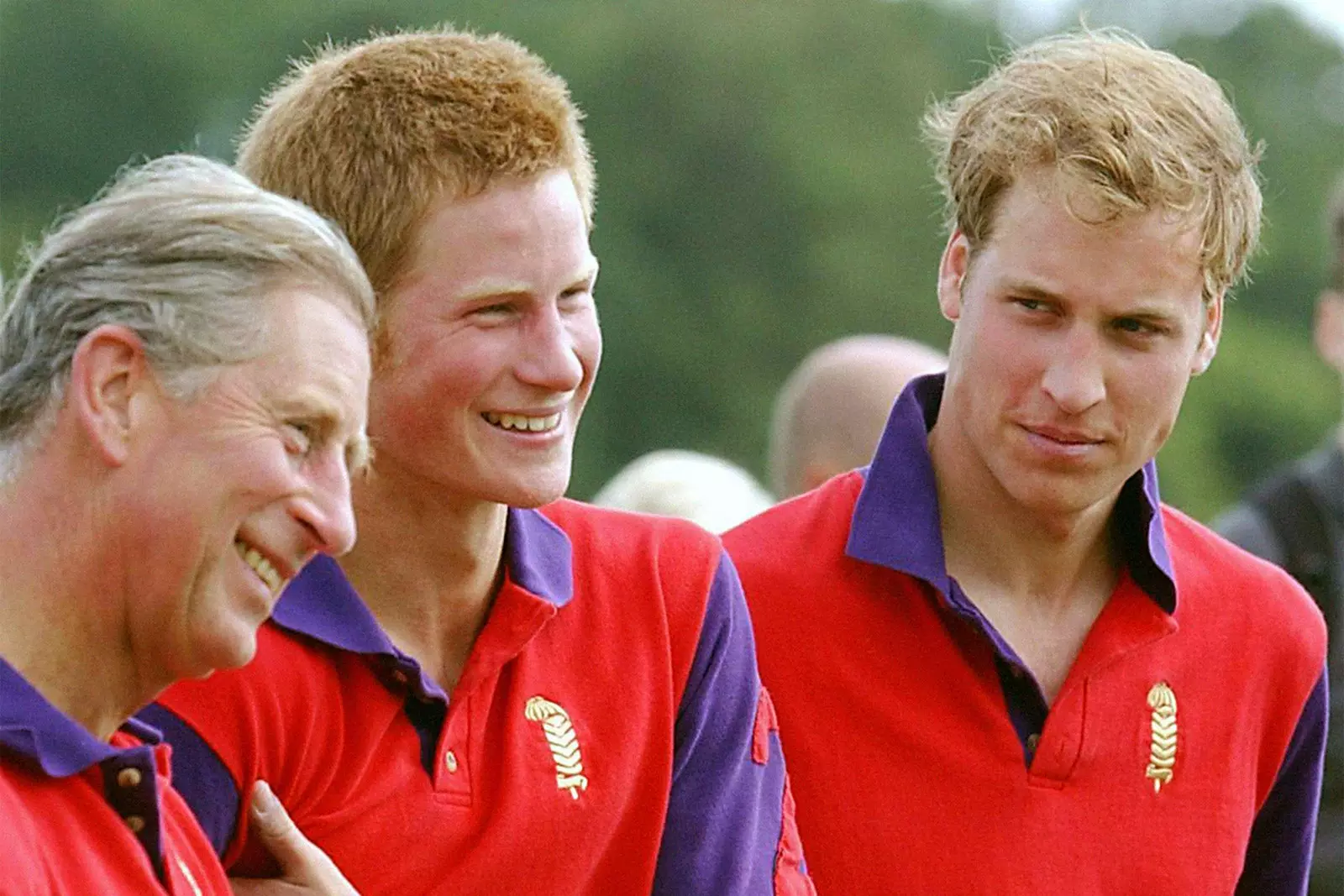 Prins Charles met prinsen William en Harry