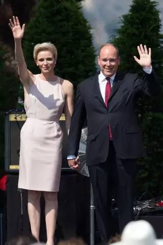 Princess Charlene ya Monaco û Prince Albert II ya Monaco