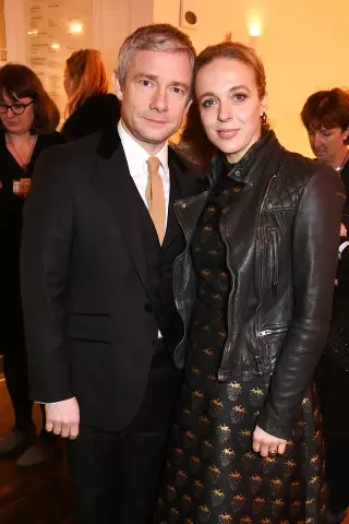 Martin Freeman at Amanda Abbington