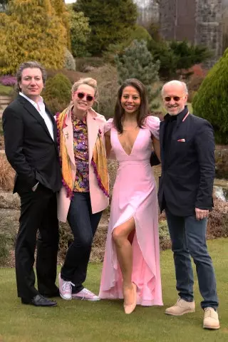 Viscount Weymouth Monty Saul Viscountess Weymouth kunye noRoger Saul