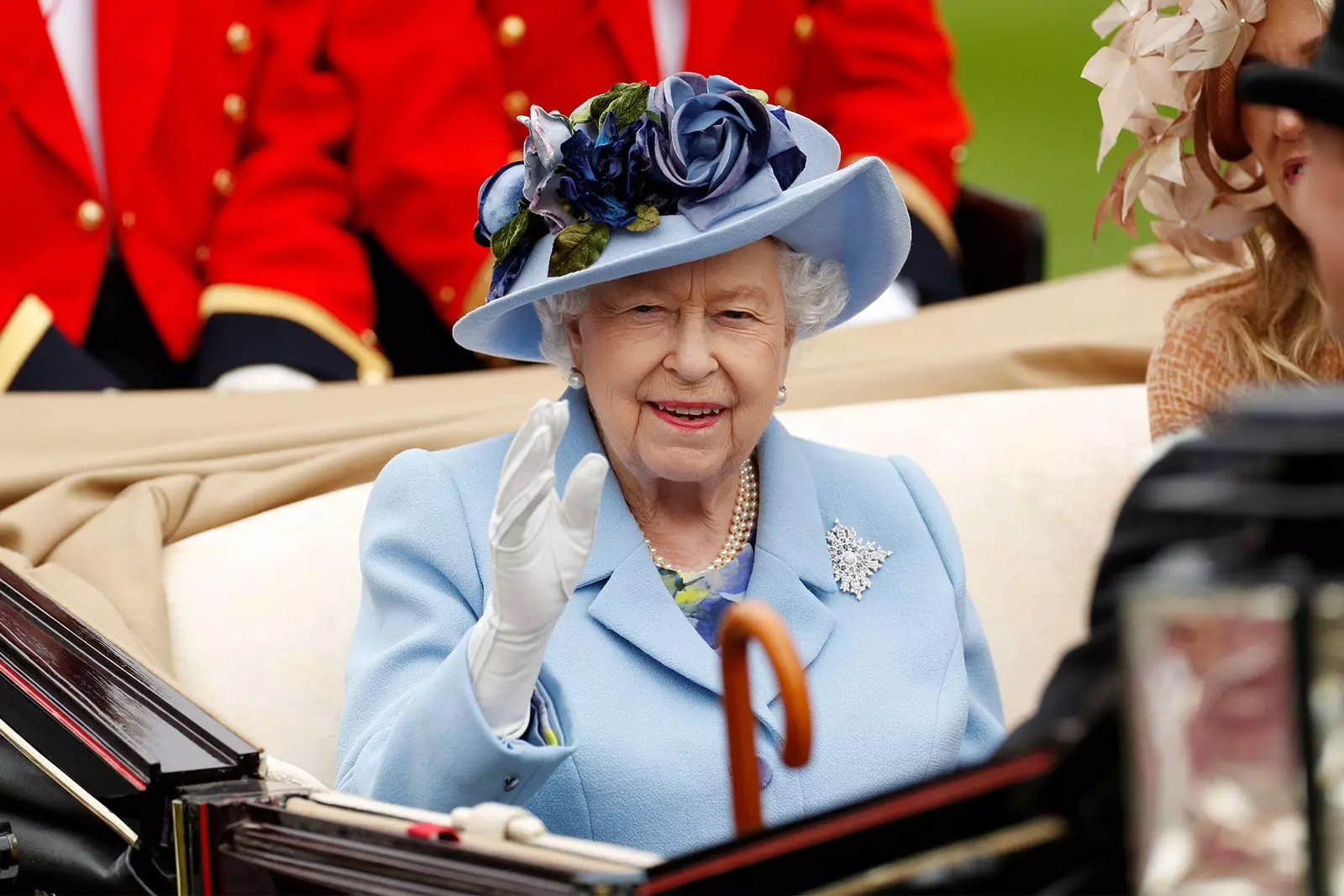 De koningin op Ascot in 2019